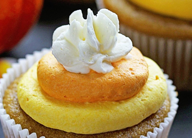 Pumpkin Cupcakes with Candy Corn Buttercream - Baton Rouge Parents